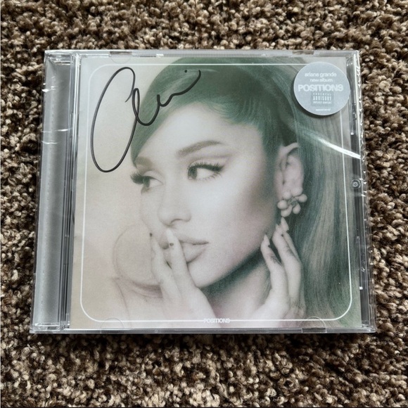 Ariana Grande | Other | Signed Ariana Grande Positions Cd Sealed | Poshmark